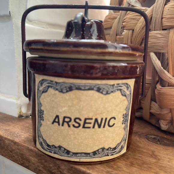 Kitchen | Vintage Brown Storage Crock That Says Arsenic | Poshmark